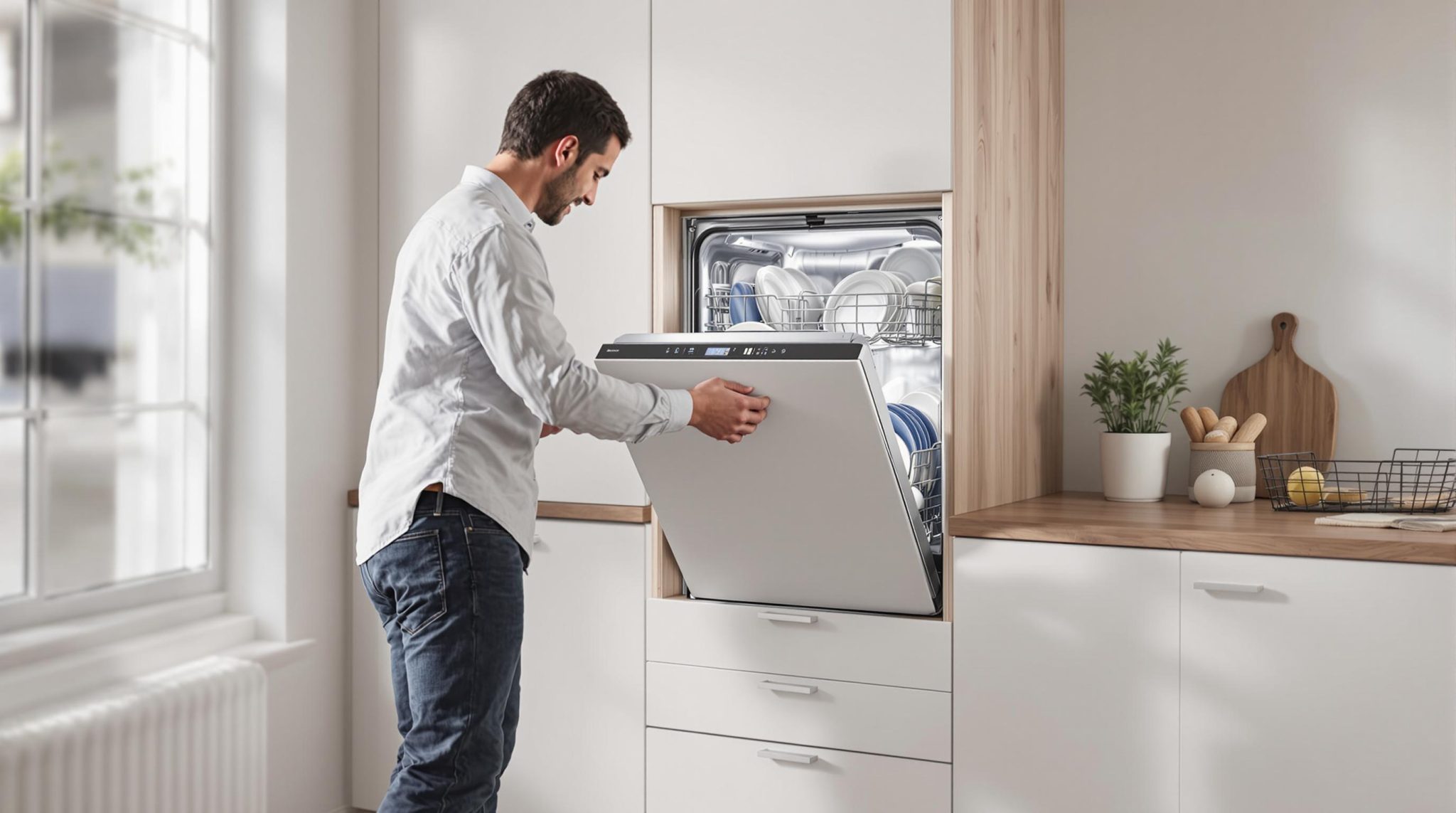 Installer un lave-vaisselle en hauteur pour transformer votre cuisine
